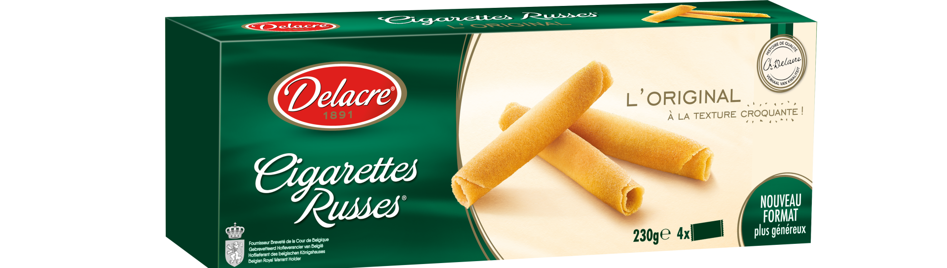 Cigarettes Russes 230g | Delacre